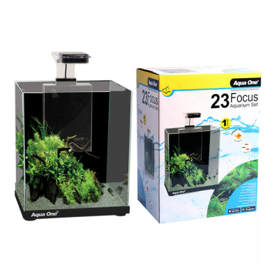 Aqua One Focus 23 Aquarium 23L Black – Guppy's Aquarium Products